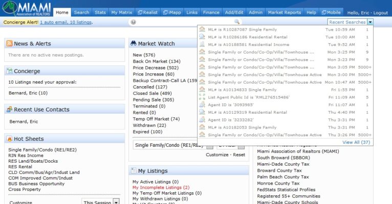 Matrix Tips and Tricks - MIAMI REALTORS®