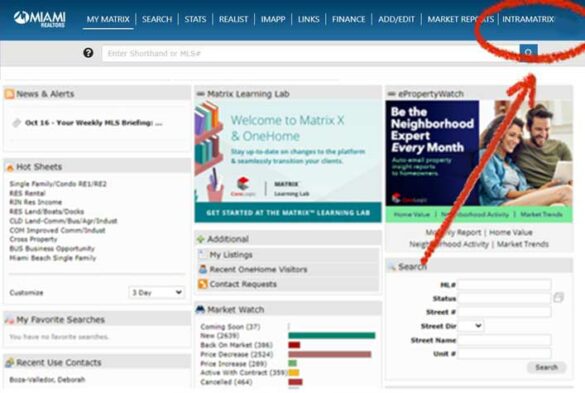 IntraMatrix - MIAMI REALTORS®